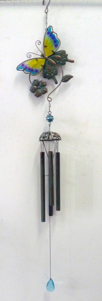 BUTTERFLIES_Wind Chains_Metal & Colored Glass Decorations_Gifts & Hand ...
